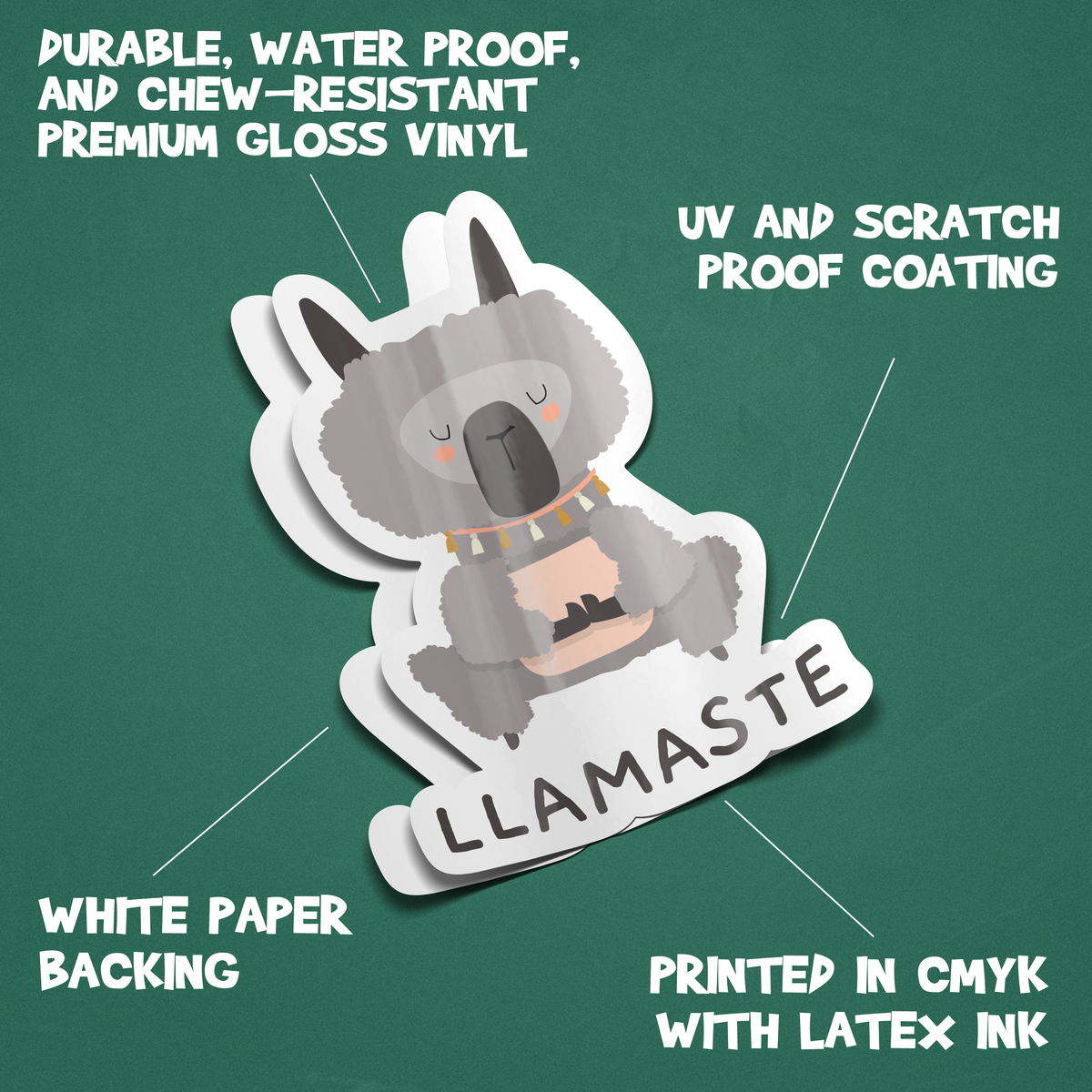 200 2" Custom Vinyl Stickers – Lily Llama Prints